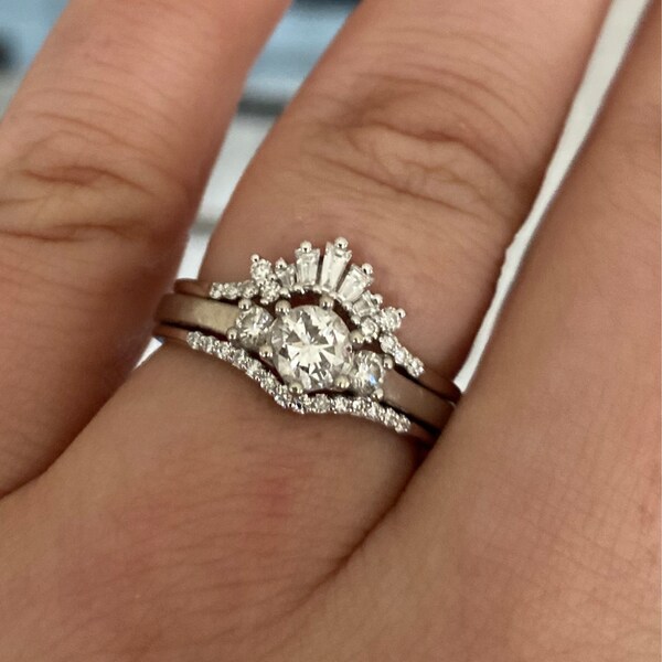 Empress Crown No.1 (curve Band) | Vintage Art Deco Inspired 14K Gold ...