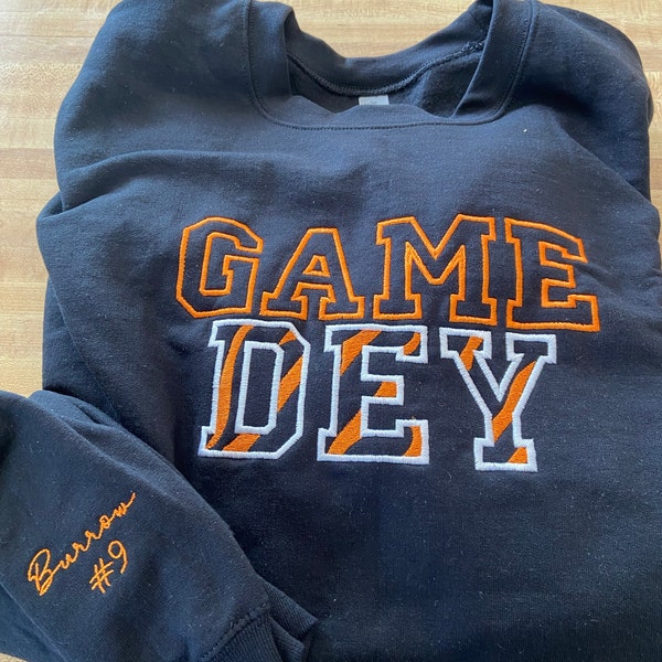 Cincinnati Bengals Embroidered Sweater Unisex Gifts Bengals Who Dey ...