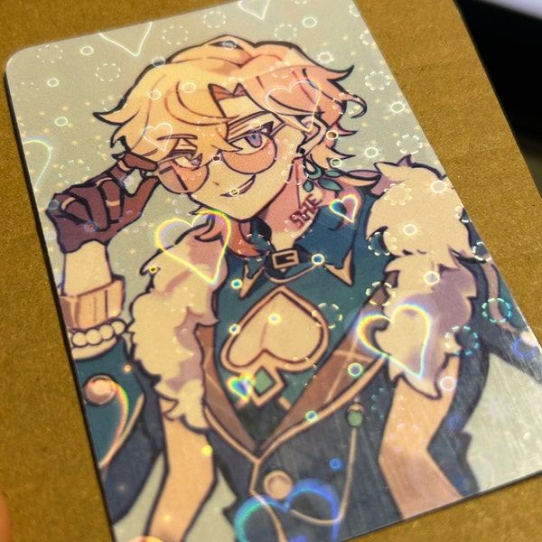 Dr.ratio Aventurine Honkai Star Rail HSR Holographic Heart Photocards ...