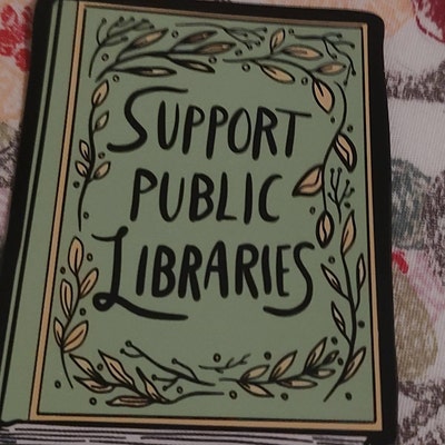 Support Public Libraries Book Sticker Library Science Books - Etsy