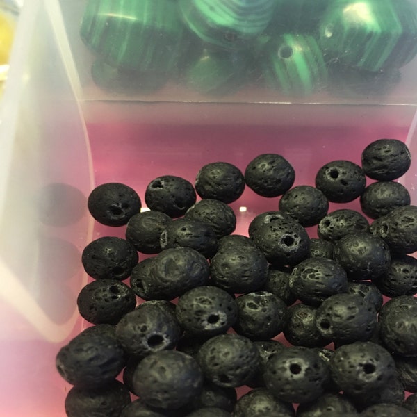 UNWAXED Lava Beads Natural Oil Diffuser Lava Rocks - Unwaxed Undyed ...