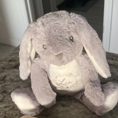 Personalised Bunny Rabbit New Baby Gift Customised Plush - Etsy