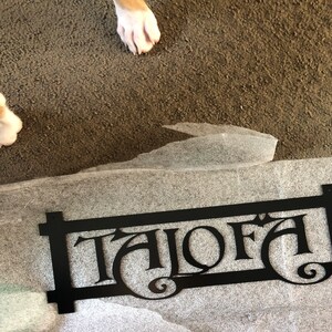 TALOFA Welcome Sign Metal Front Door Hanger Polynesian Art Samoan Metal ...