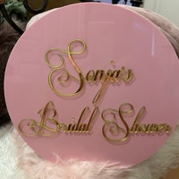 Double Layer Round Acrylic Birthday Sign | 21st | Milestone Sign ...