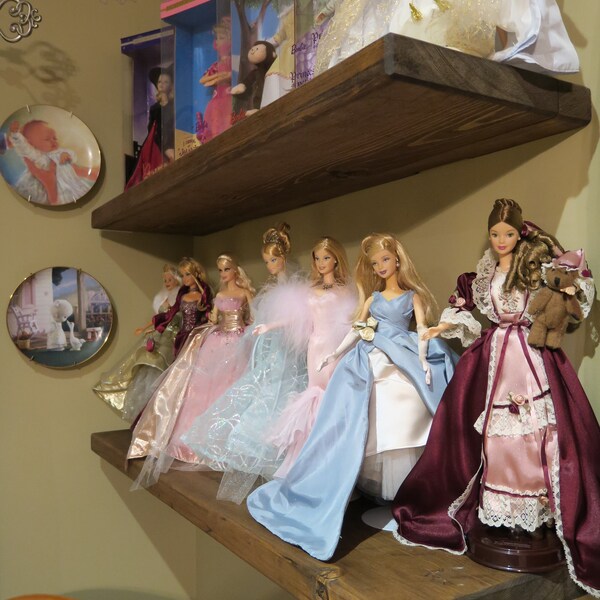 Rustic Floating Shelf | Hand Crafted Solid Wood Shelf | Custom Lengths ...