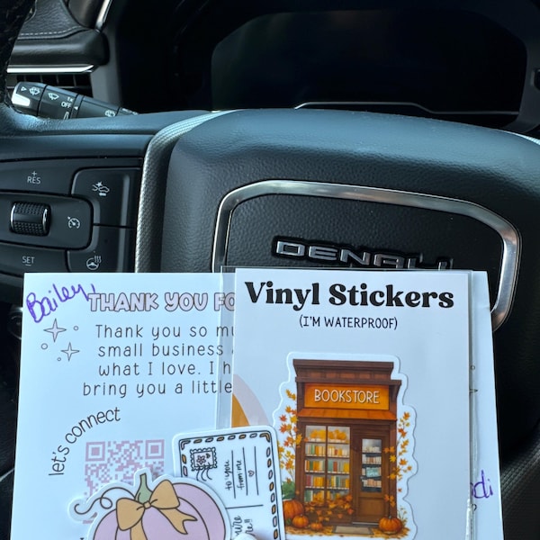 Fall Bookstore Vinyl Sticker | Cozy Book Lover | Autumn Vibes | Bookish ...