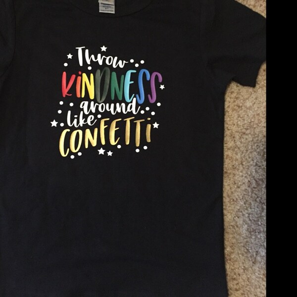 Throw Kindness Around Like Confetti SVG PNG, Anti-bullying SVG, Pink ...