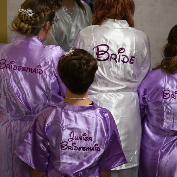 Personalized Robe Custom Embroidered Robes Bridal Robes Wedding Robes ...
