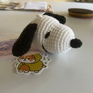 Snoopyy Peanuts Crocheted Plushie Kid Friendly Animal Plush Amigurumi ...