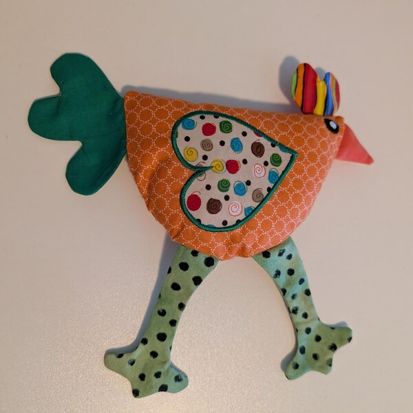 Scrappy Hen Chicken Stuffie ITH Embroidery Machine Pattern - Etsy