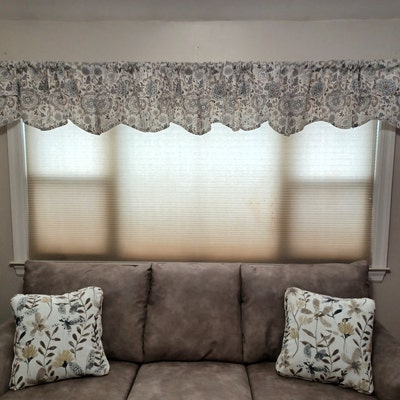 FARMHOUSE Kitchen Curtains, FRENCH COUNTRY Curtain, Kitchen Window ...