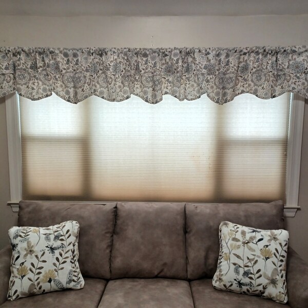 ROOSTER CHICKEN Kitchen Window Valance, Kitchen Window Curtains, Window ...