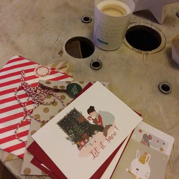 Merry Christmas Postcards. Set of 2 Festive Postcards. Perfect for ...