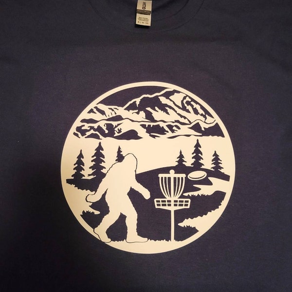 Bigfoot Disc Golfing SVG File,disc Golf Svg,sasquatch Svg -commercial ...