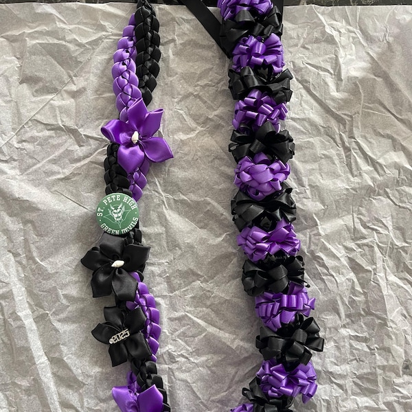 Lei Hoku Originally Designed by Leilani Graduation Lei Hawaiian Ribbon ...