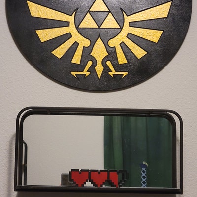 Legend of Zelda Hearts Video Game Logo Sign 7.5in game Room, Videogame ...