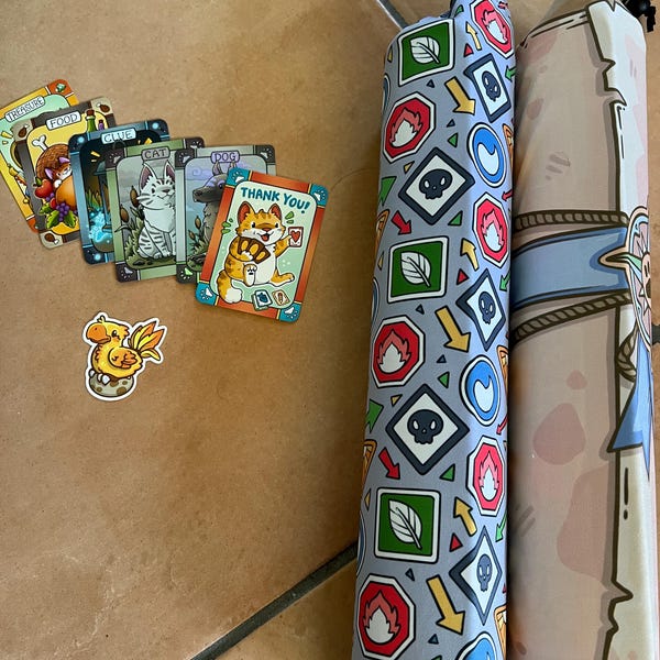 Treasure Map Playmat With Phases and Zones // Deskmat and Mousepad ...