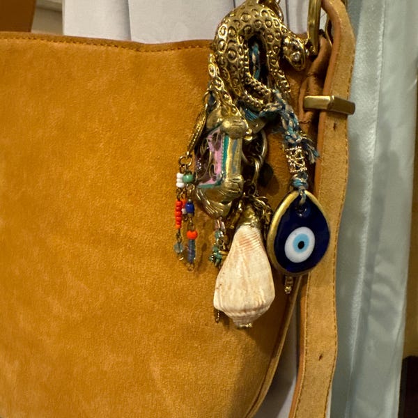 Artist Handmade Boho Key Chain, Purse Charm, Beaded Key Ring, Luxury ...