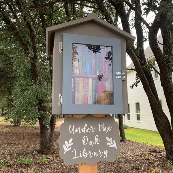 Extra Tall Townhouse Library / Free Shipping / Little Pantry / Little ...