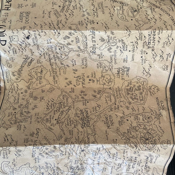 Map of Redwall: Aged, Handmade, Hand Drawn, Authentic Gift, Fantasy Art ...