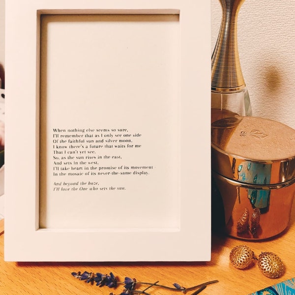 Selah – Original Poetry Print – A5 - Etsy
