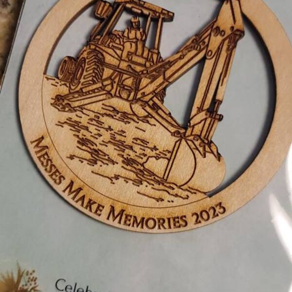 Personalized Backhoe Operator Ornament - Backhoe Operator Gift ...