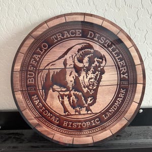 Buffalo Trace Svg, Buffalo Trace Sign SVG, Png, Webp, Pdf. Whiskey Sign ...