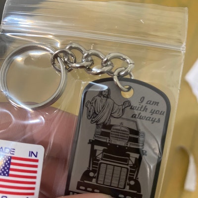 Truck Driver Gift Trucker's Prayer Dogtag Keychain - Etsy