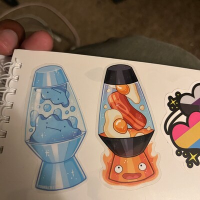 Lava Lamp Stickers Series 6 Pink Blob Lava Lamps Transparent Stickers ...