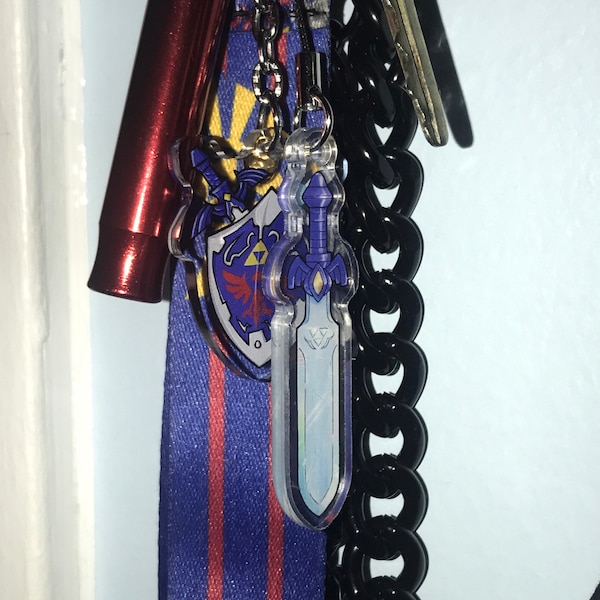 Video Game Sword Clear Acrylic Charm | Phone Charm, Video Game Charm ...