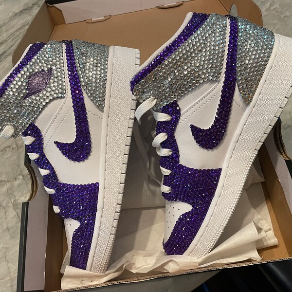 Elite Bling Jordan 1 Mid - Etsy