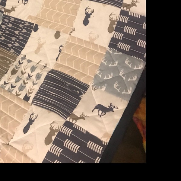 Rustic Woodland Fabric - Rustic Woods Wholecloth Patchwork by ...