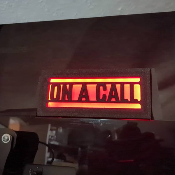 3" Busy Work Indicator on Call Light Sign - USB Powered With Switch - Etsy