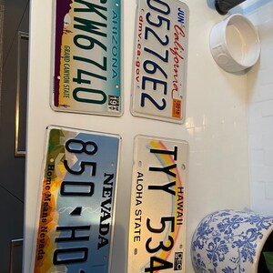 Worn & Faded License Plate Letters and Numbers to Build Your - Etsy