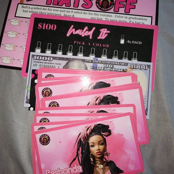 A6 Game Night Savings Challenge Bundle-shut the Box-roll the Dice-bingo ...