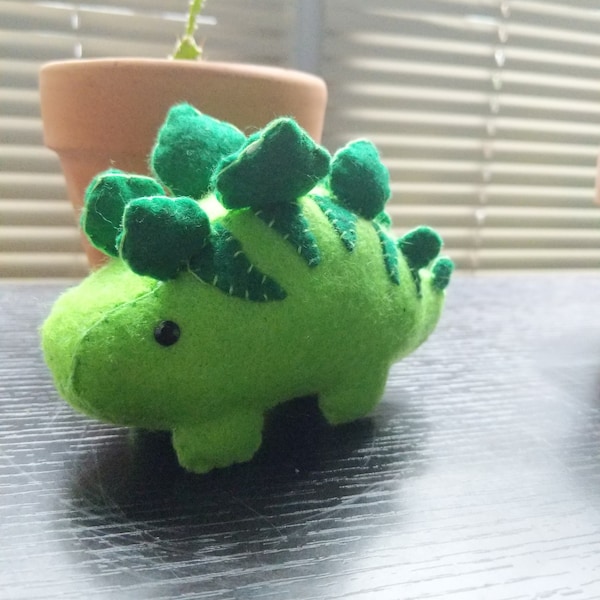 PDF Pattern - Felt Stegosaurus and Brontosaurus Dinosaur Plush Bundle ...