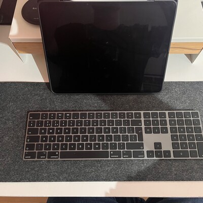 Felt Desk Mat Green, Custom Size Desk Pad Green, Felt Extended Mouse ...