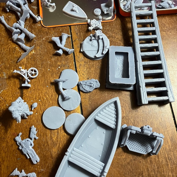 Dark Age Village Miniature Set Dnd Dungeons and Dragons Town Miniatures ...