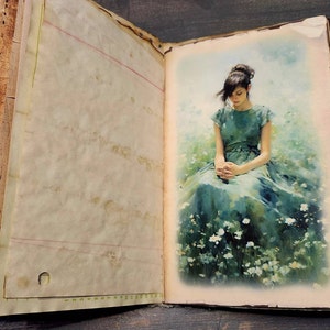 Fantasy Library Junk Journal Pages Ephemera Digital Scrapbook Paper Kit ...