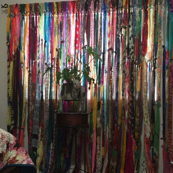 Bohemian, Gypsy Rag Curtains! Outside United States Shipping Available ...