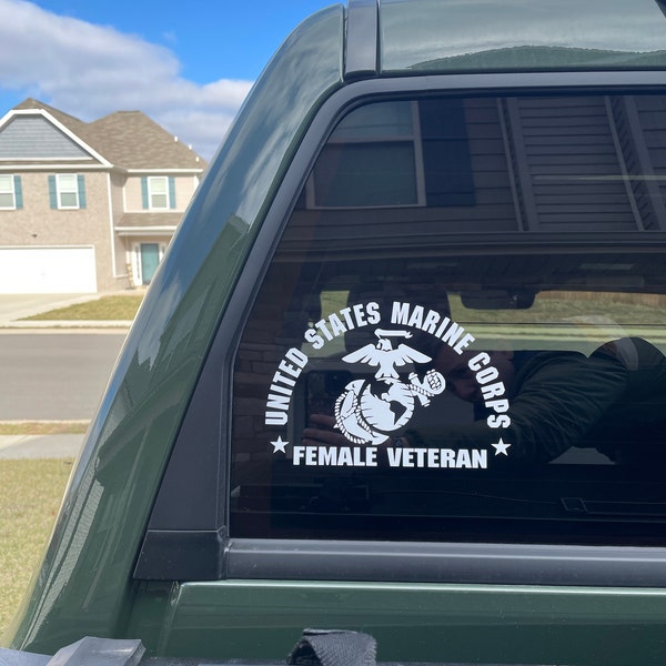 US NAVY FEMALE Veteran Decal - Usn - United States Military Armed ...