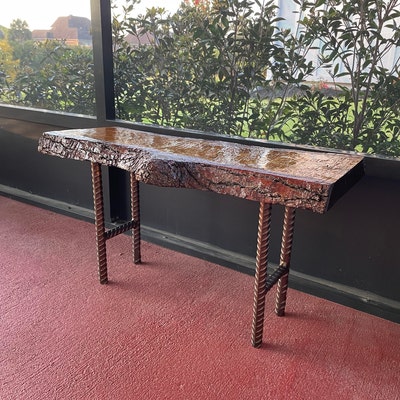 Solid 1 Round Rebar Coffee Table Leg Set of 2 coffee Table Legs, Metal ...