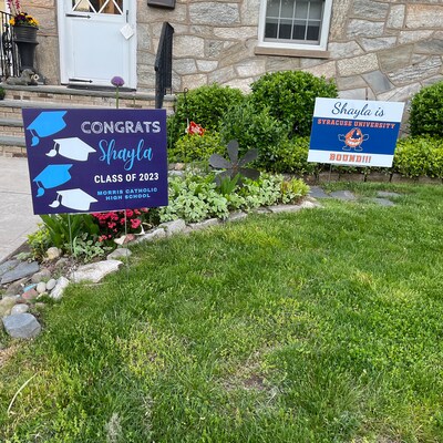 College Bound Yard Sign, College Bound Gift, College Logo Sign, 2024 ...