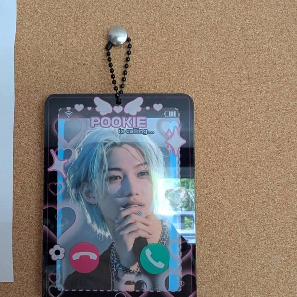 Pookie is Calling Photocard Holder Keychain - Etsy