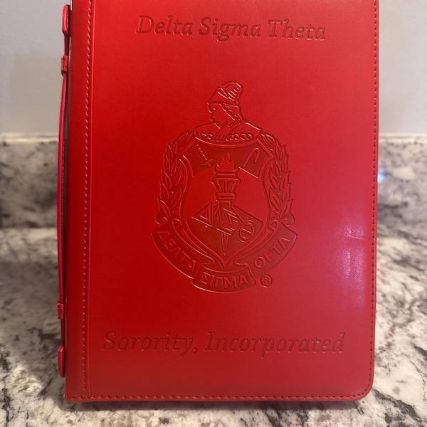 Delta Sigma Theta Soft Leather Ritual Cover. Sale Price Ends Sunday! - Etsy