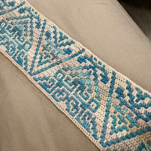 AZTECANA: Overlay Mosaic Crochet Blanket Pattern, Charts & Written ...