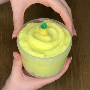 Pineapple Cloud Slime Scented W/charm & FREE Extras, Tropical Pineapple ...