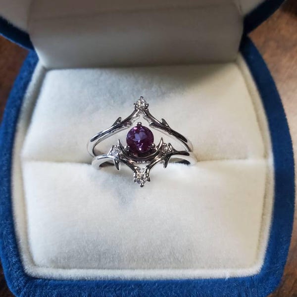 Fairy Moon V.2 // Alexandrite Ring | Twig Branch Ring | Witchy Jewelry ...