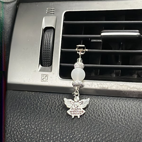 Car Religious Guardian Angel Rear View Mirror Charm Auto Decor Sun ...