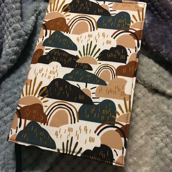 Adjustable Book Cover - Fabric Book Cover - Fabric Book Sleeve ...